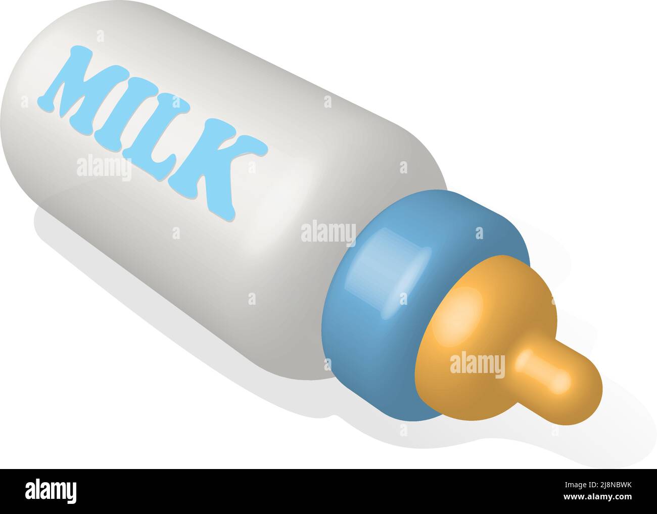 Baby milk bottle, vector illustration design Stock Vector Image & Art ...