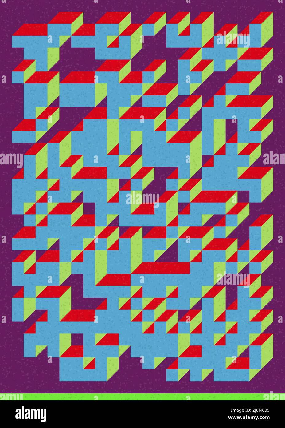 Implementation of Edward Zajec’s “Il Cubo” generative art background ...