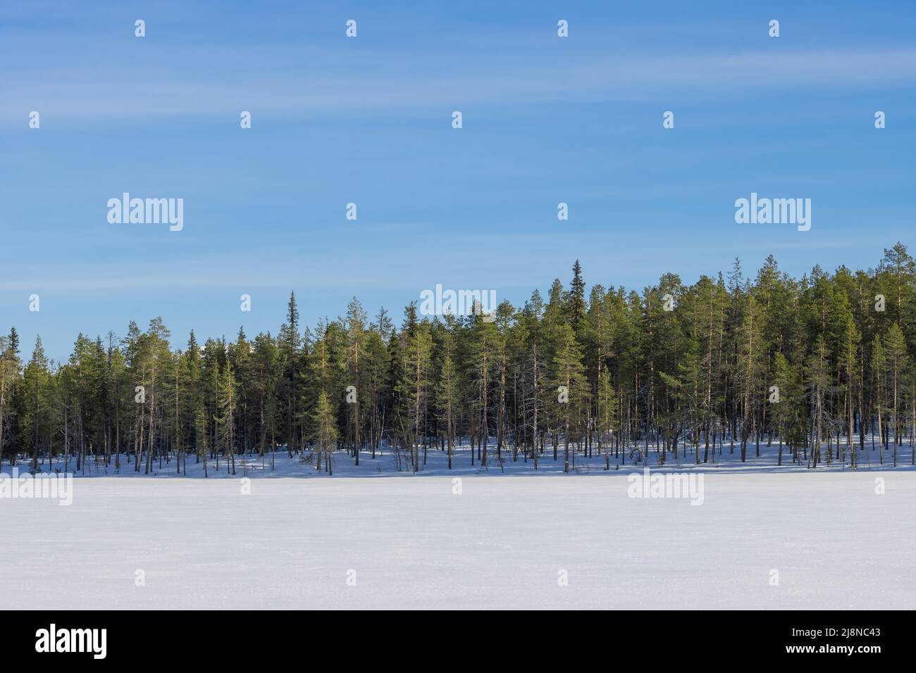 Lapland frozen lake finland hi-res stock photography and images - Alamy