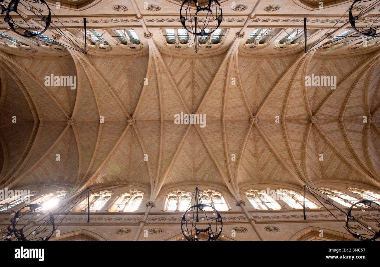 The symmetrical patterns and shapes of the ceiling inside Cathedral of ...