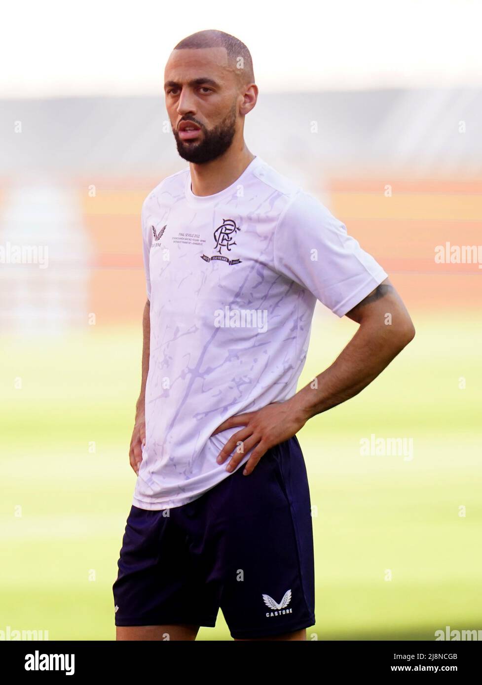 Rangers’ Kemar Roofe during a training session at the Estadio Ramon ...