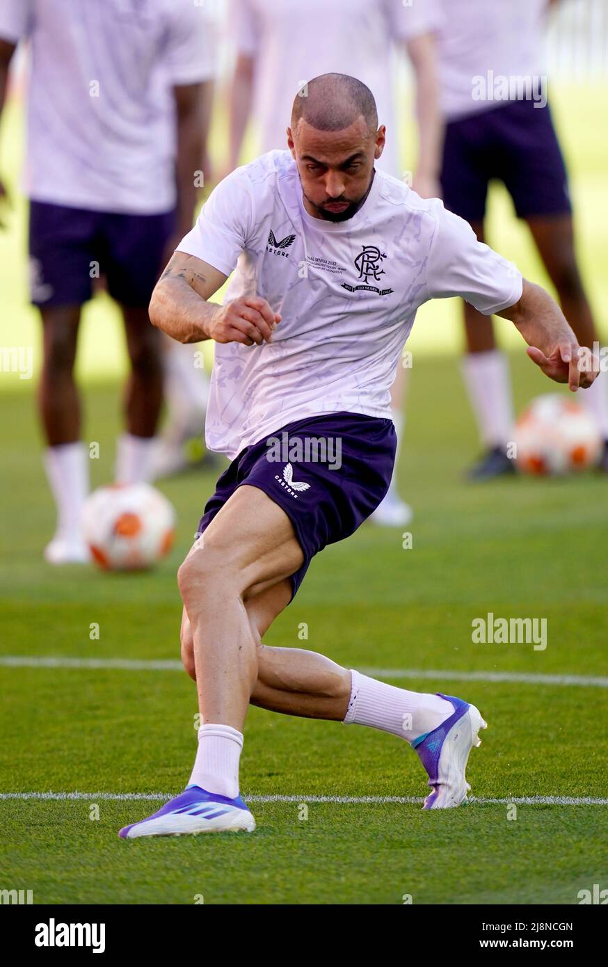 Rangers’ Kemar Roofe during a training session at the Estadio Ramon ...