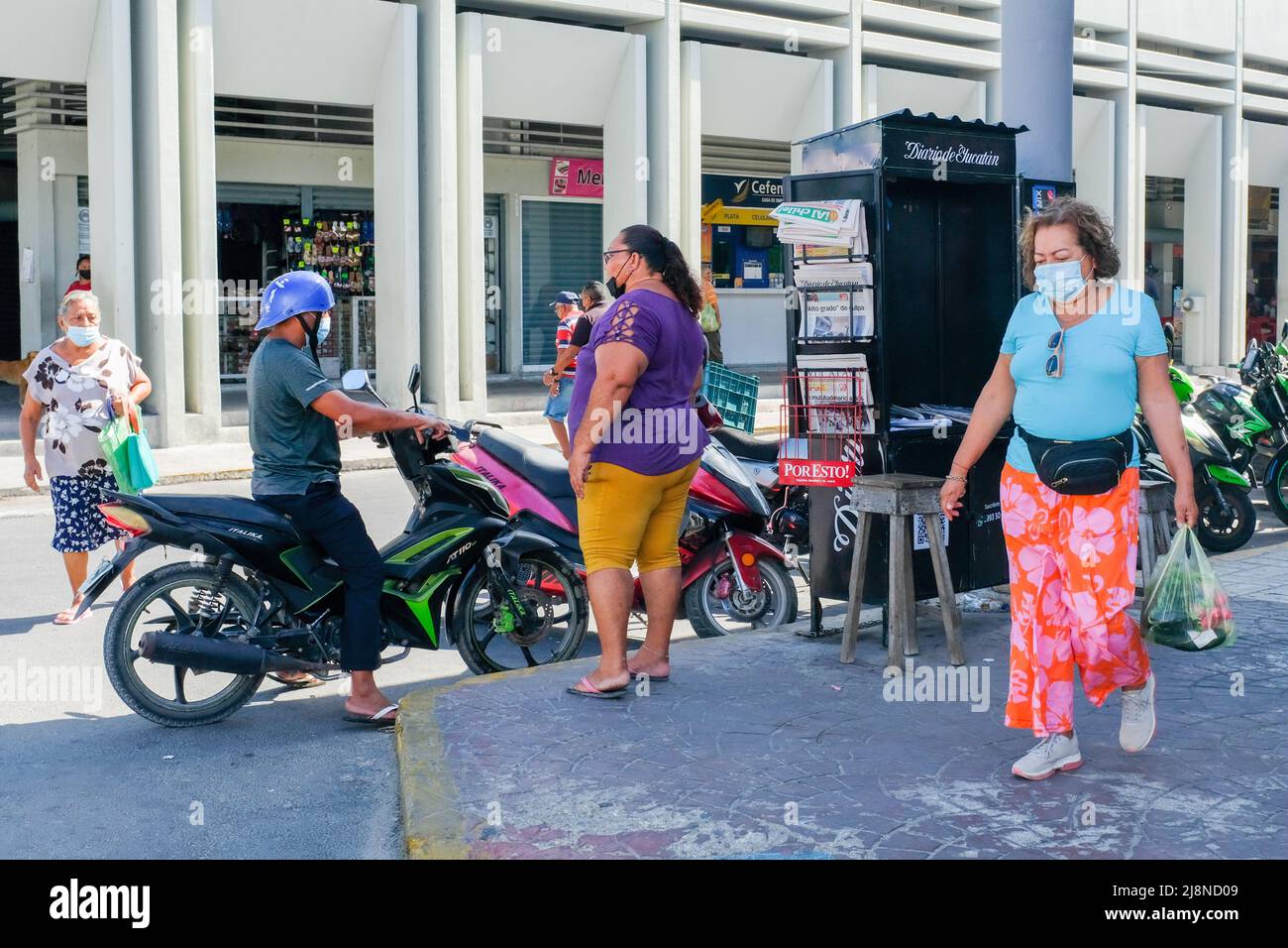 Street scene, Progreso, Yucatan, Mexico Stock Photo - Alamy