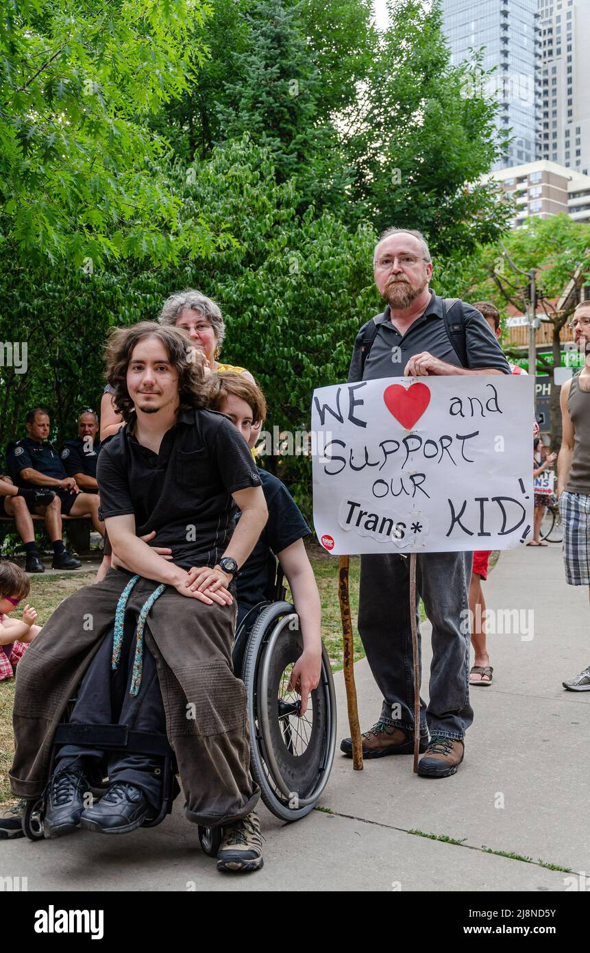 Toronto trans march hi-res stock photography and images - Alamy