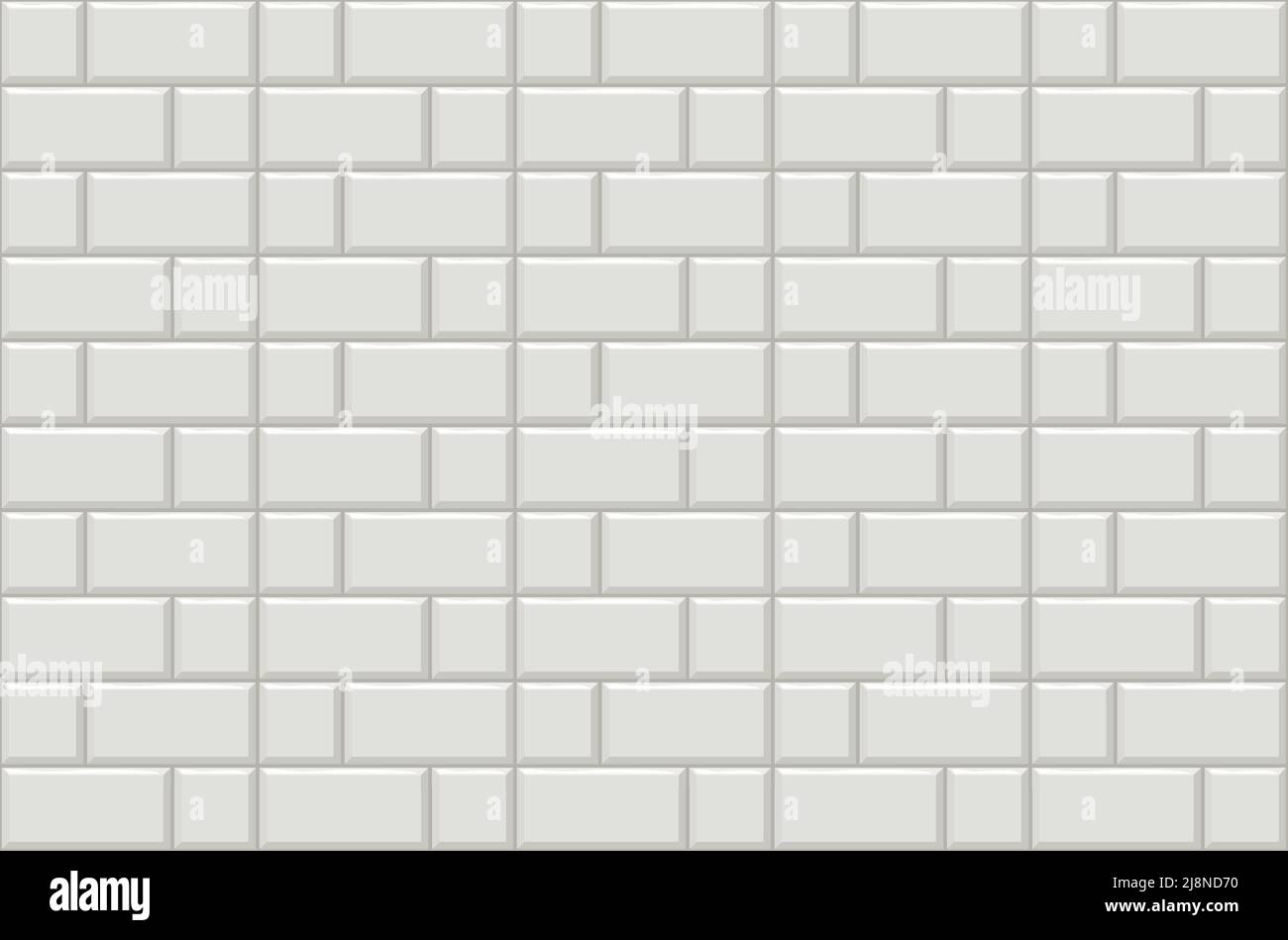 Subway tiles horizontal white background Metro brick decor seamless ...