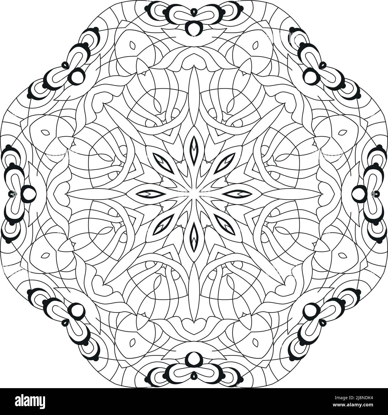 Vector Adult Coloring Book Textures. Hand-painted art design. Adult ...