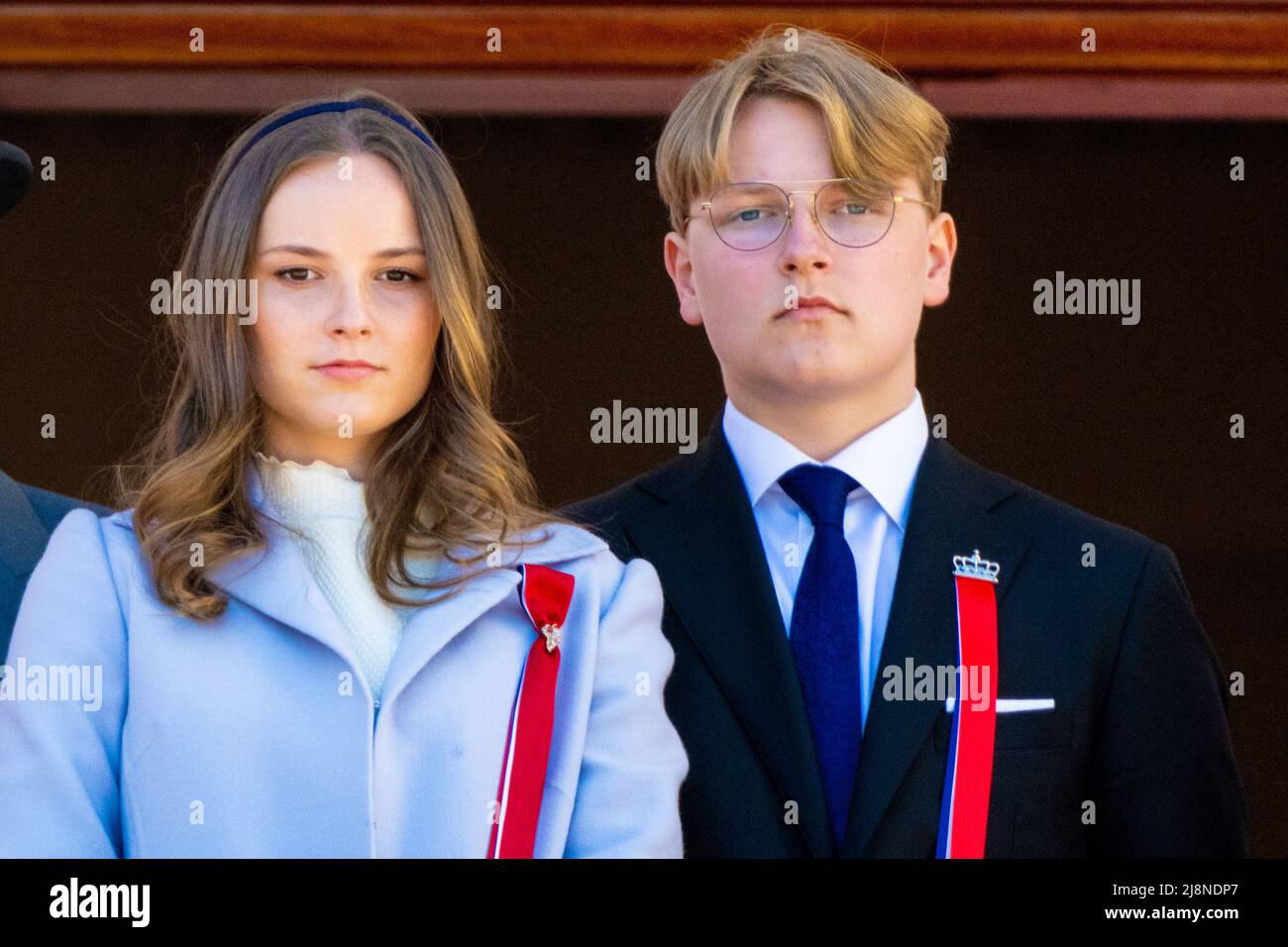 Princess Ingrid Alexandra and Prince Sverre Magnus during the ...