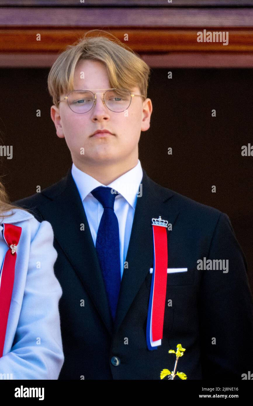 Prince Sverre Magnus during the celebrations of the National Day at the ...