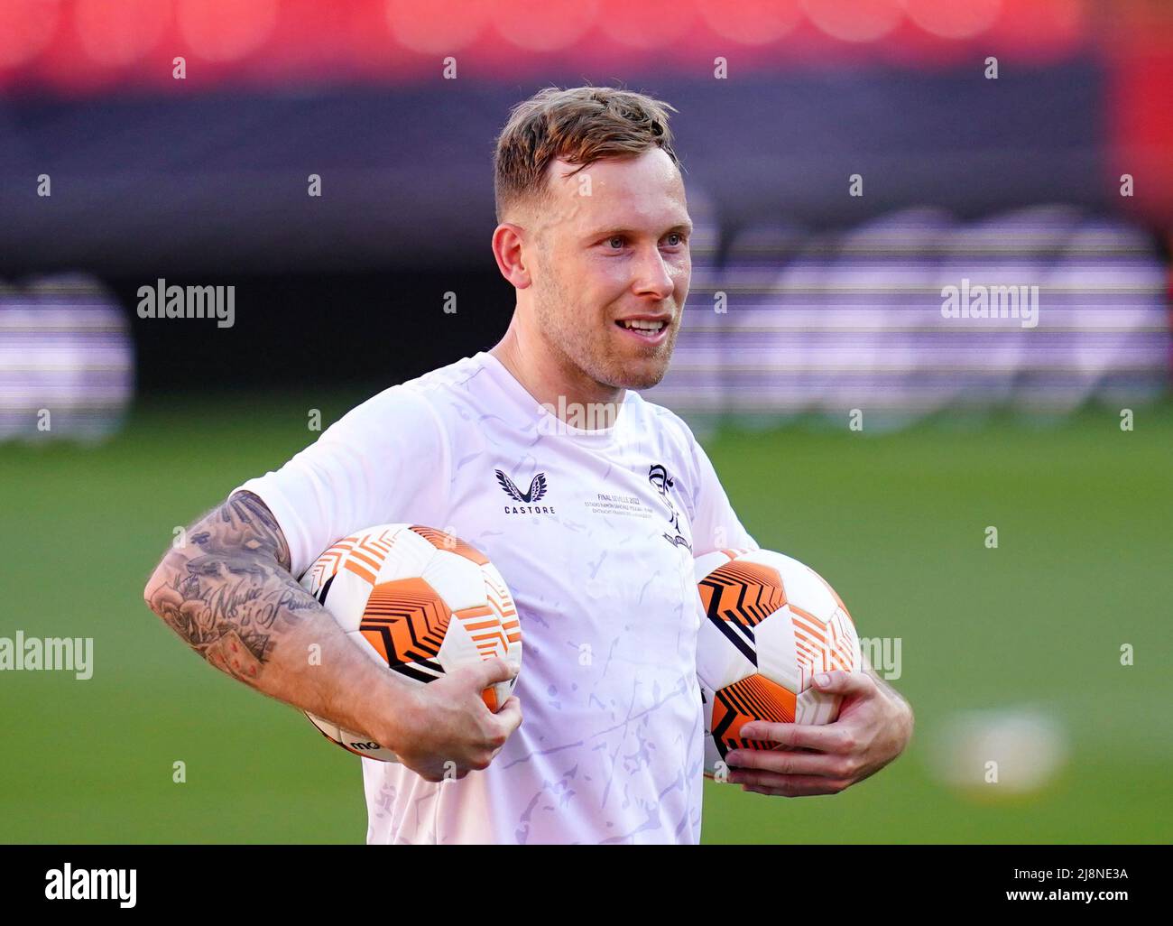 Rangers’ Scott Arfield during a training session at the Estadio Ramon ...