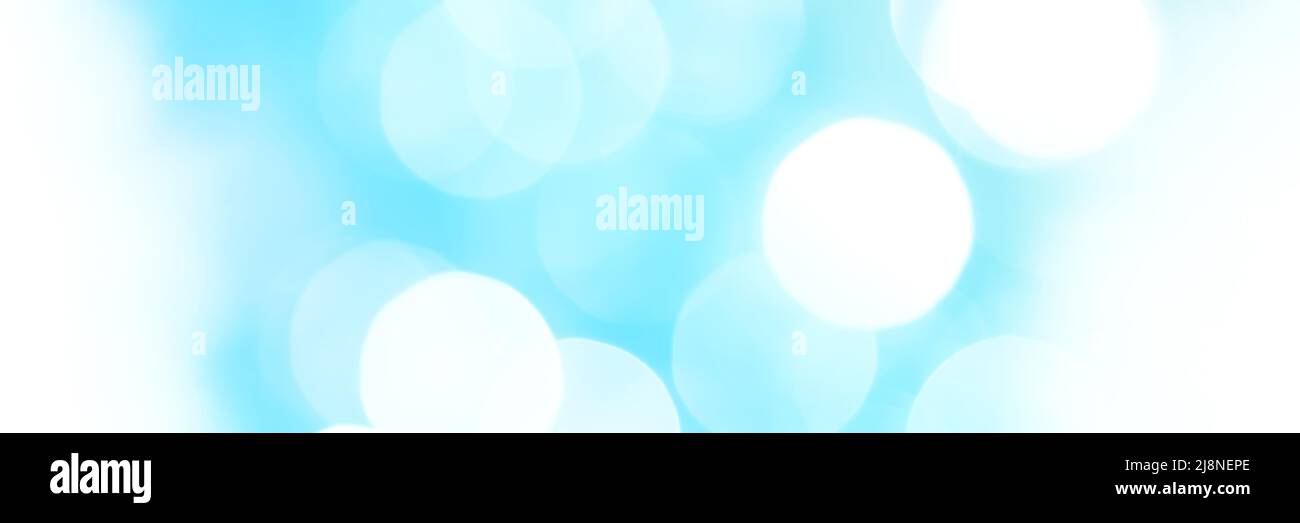 Bright blue sparkling glitter bokeh background, banner texture ...