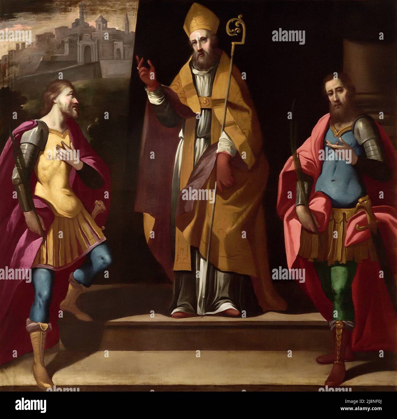 San Procolo tra San Fermo e San Rustico - olio su tela - Giovanni ...