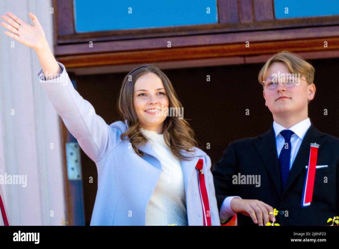 Princess Ingrid Alexandra and Prince Sverre Magnus during the ...