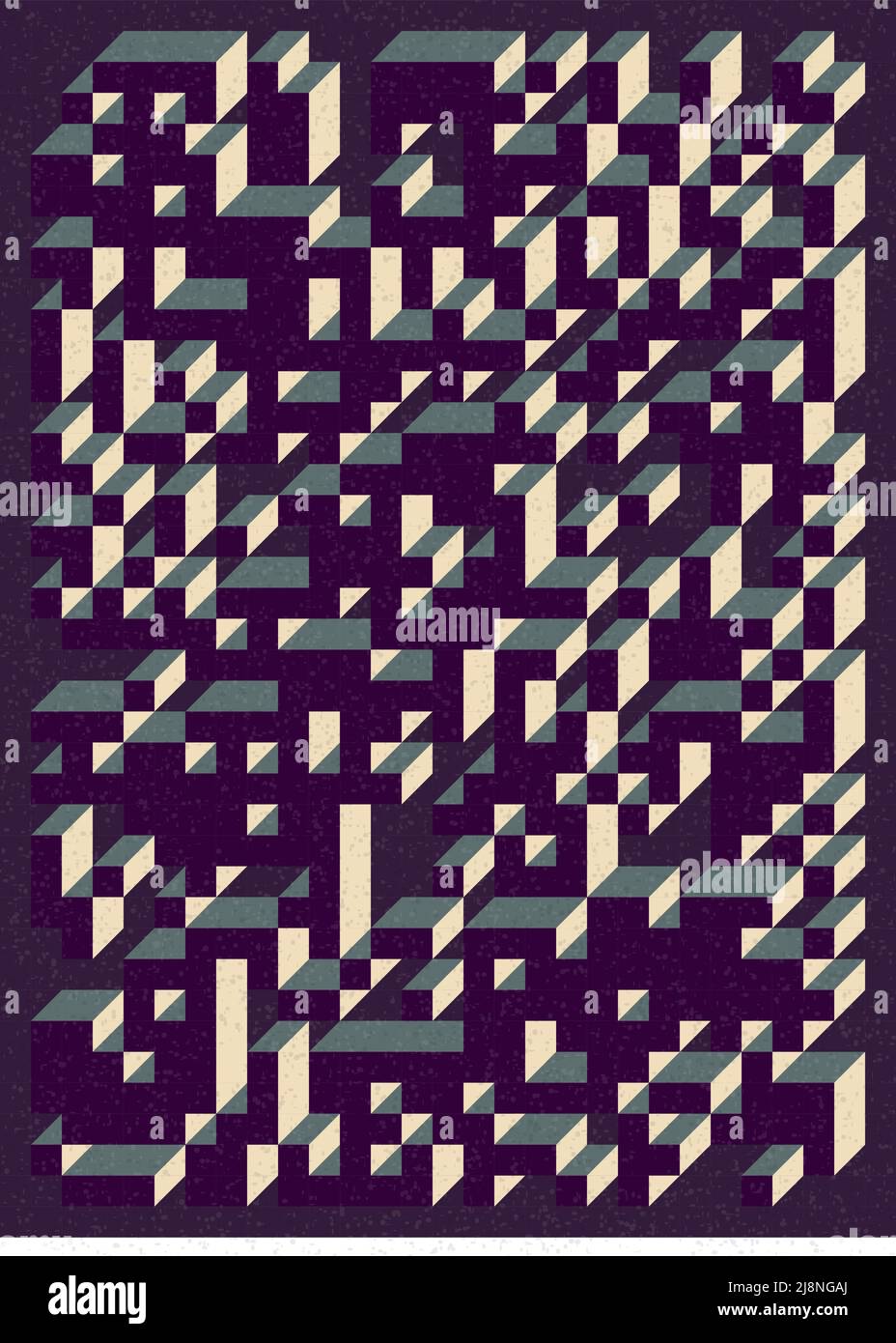 Implementation of Edward Zajec’s “Il Cubo” generative art background ...