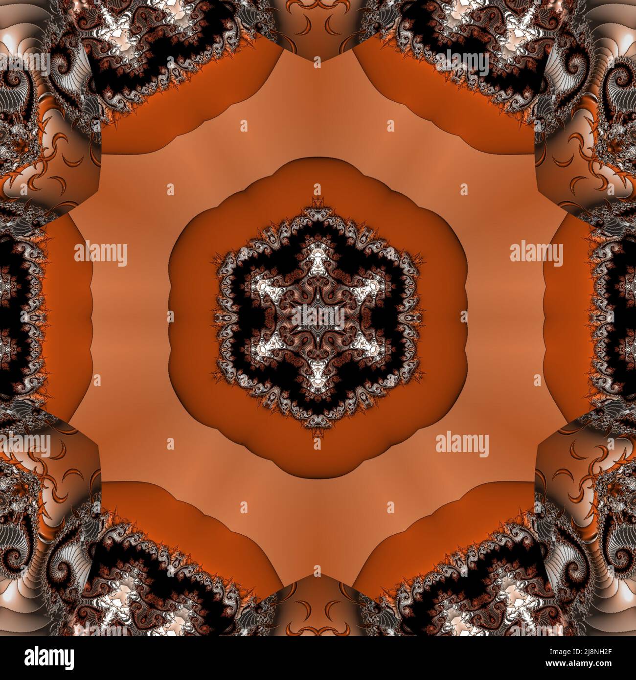 Abstract Computer generated Fractal design. A fractal is a never-ending ...