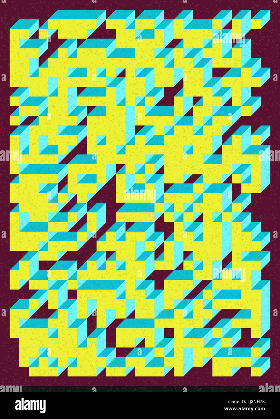 Implementation of Edward Zajec’s “Il Cubo” generative art background ...