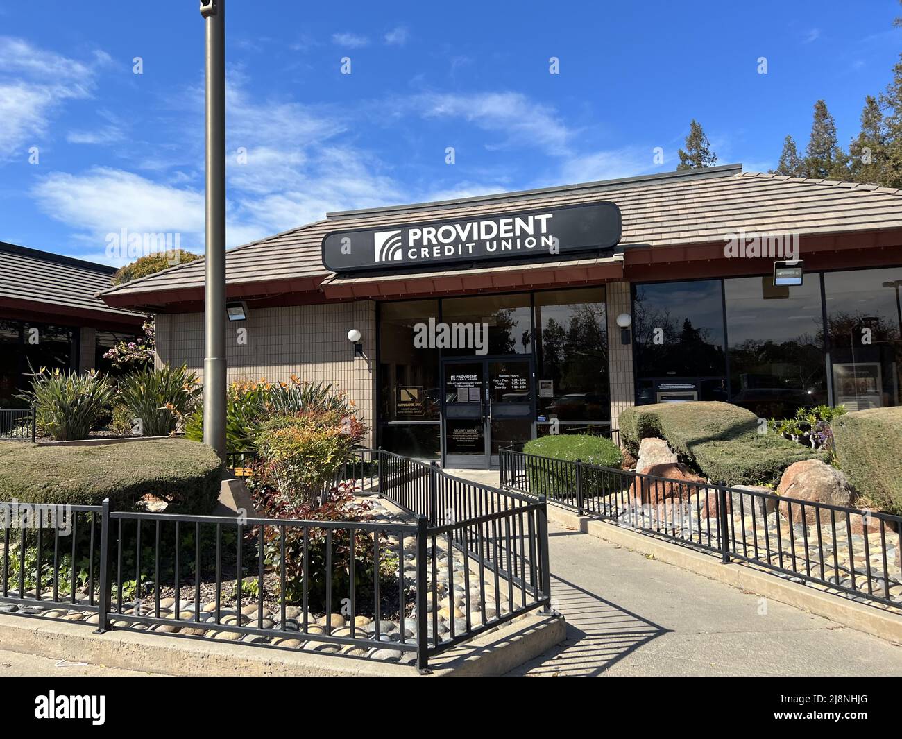 USA. 07th Mar, 2022. Facade of Provident Credit Union in Walnut Creek ...