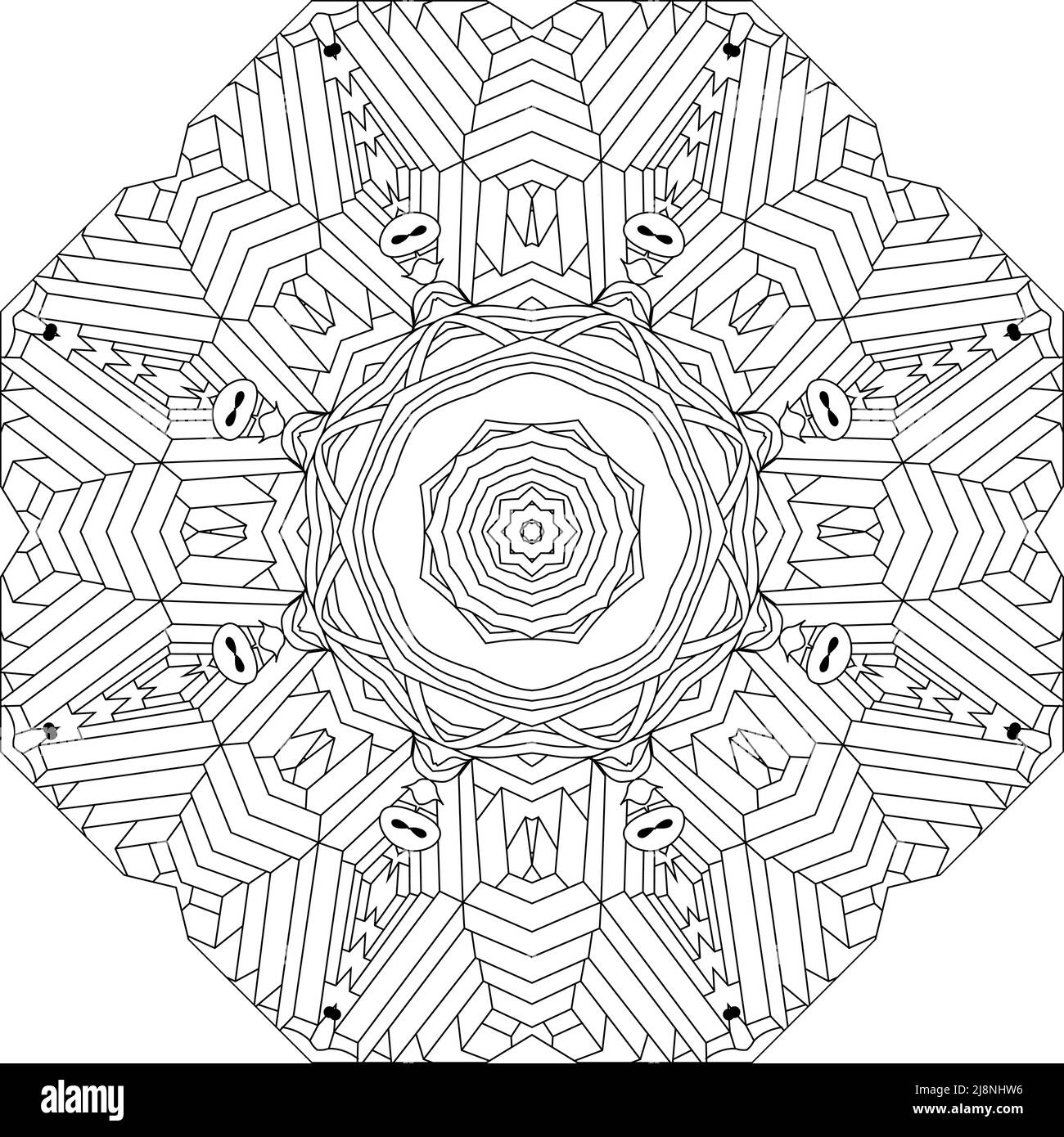 Vector Adult Coloring Book Textures. Hand-painted art design. Adult ...