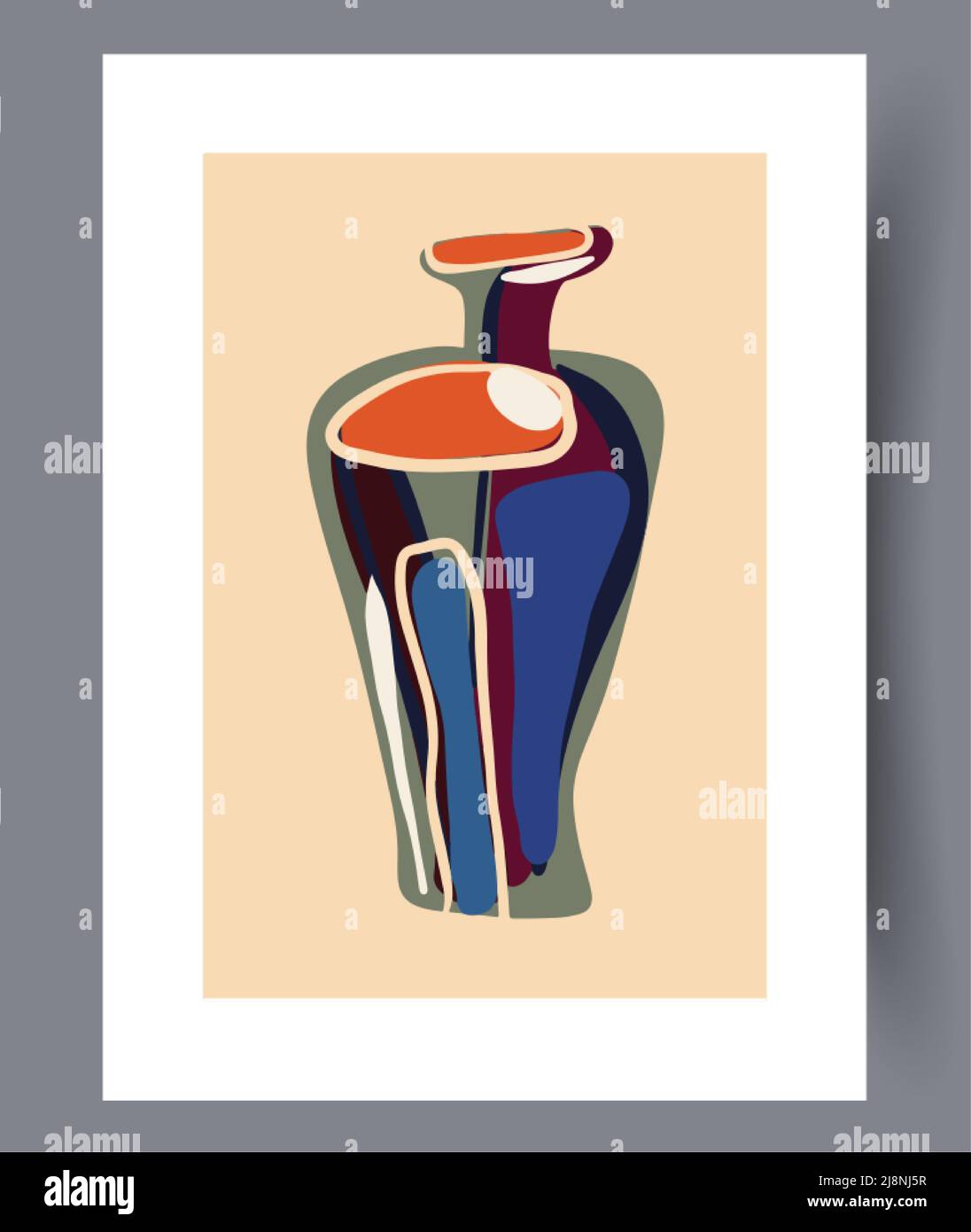 Scandinavian abstract vector print Stock Vector Image & Art - Alamy