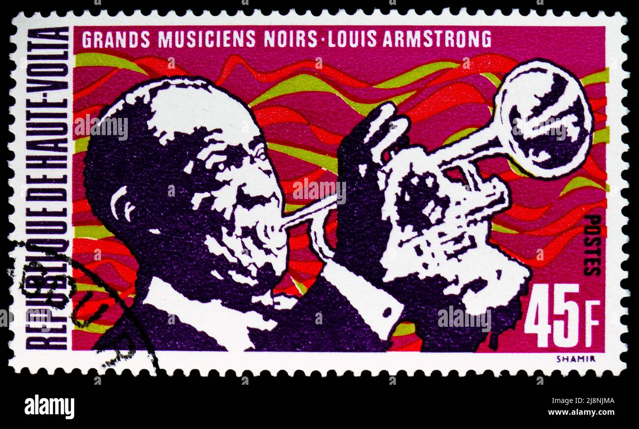 MOSCOW, RUSSIA - MAY 14, 2022: Postage stamp printed in Upper Volta ...