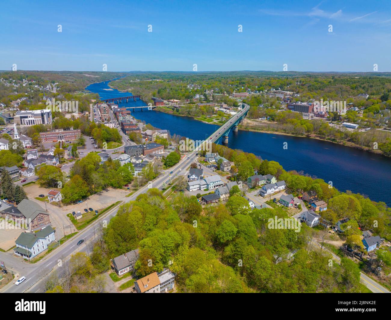 Kennebec river bridge hi-res stock photography and images - Alamy