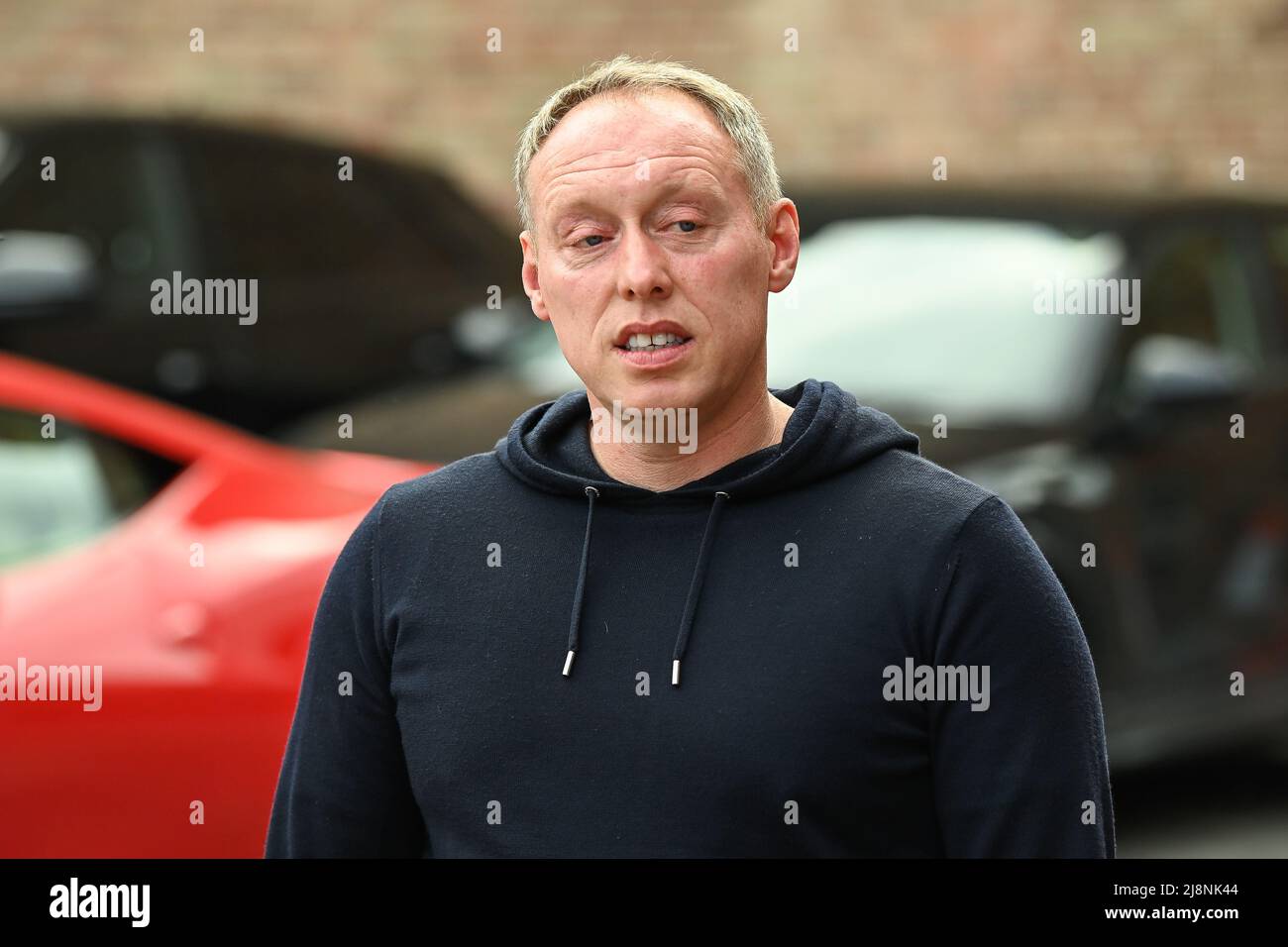 Steve Cooper manager of Nottingham Forest arrives at The City Ground ...