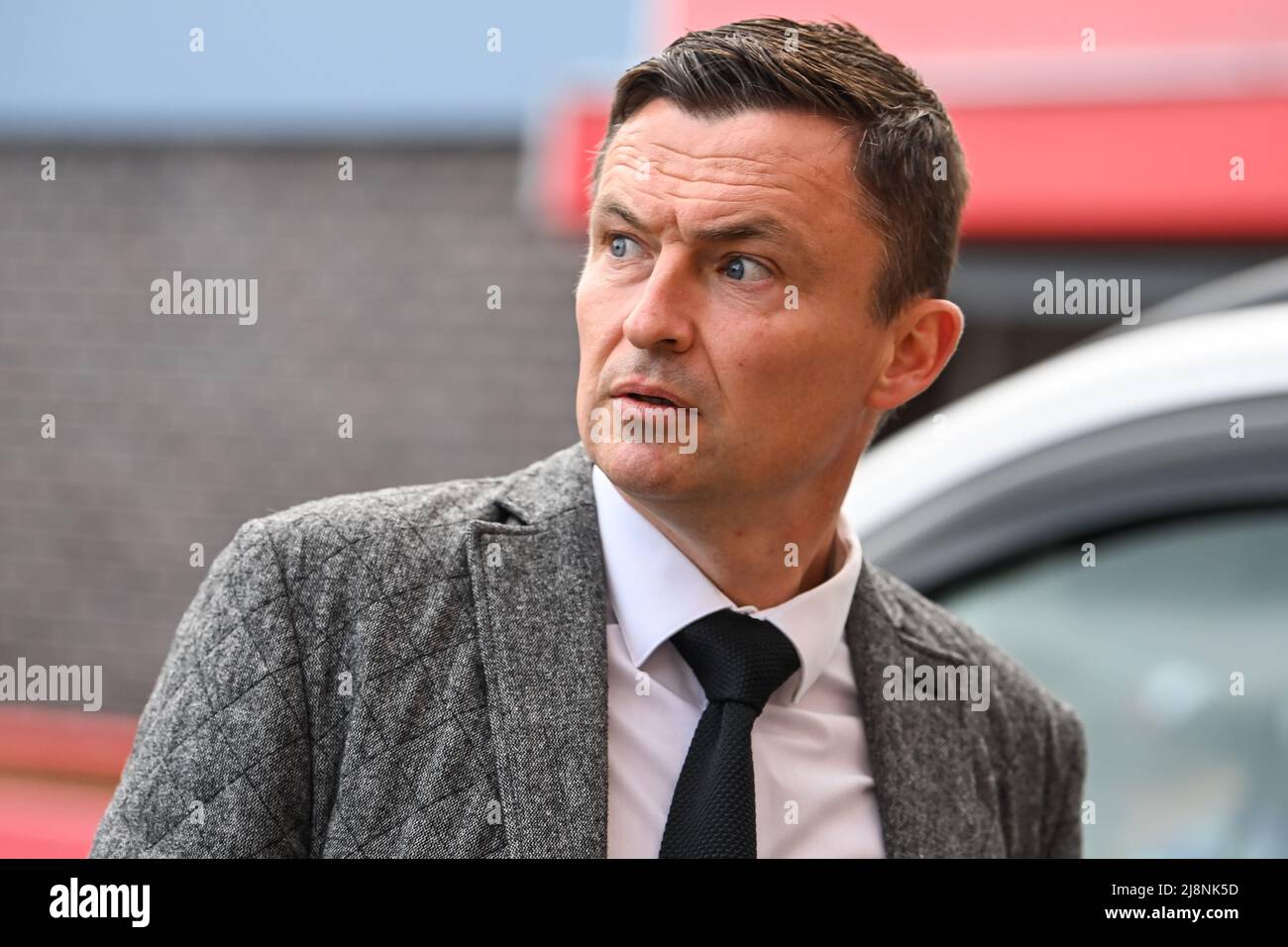 Paul Heckingbottom manager of Sheffield United arrives at The City ...
