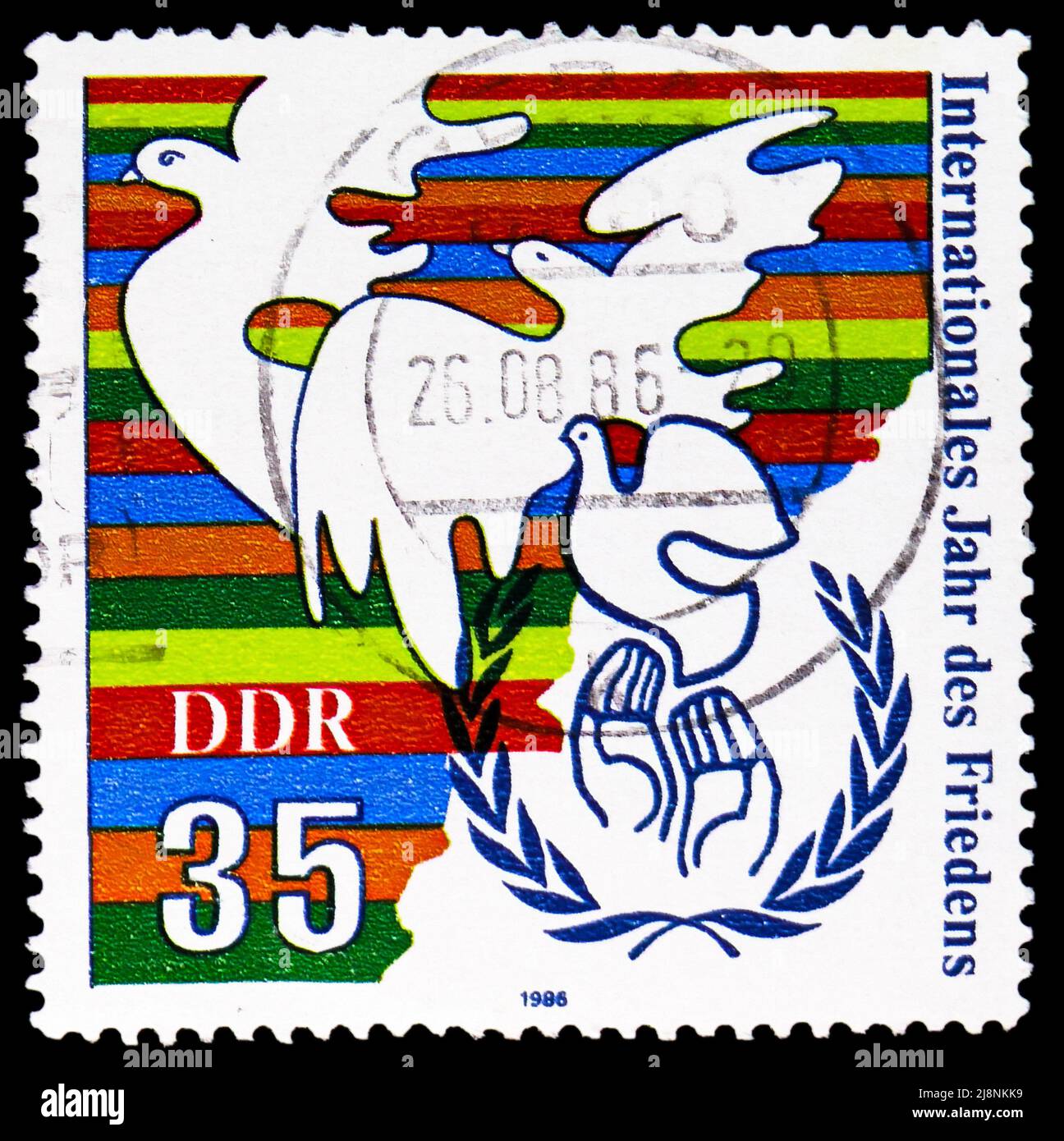 MOSCOW, RUSSIA - MAY 14, 2022: Postage stamp printed in Germany shows ...