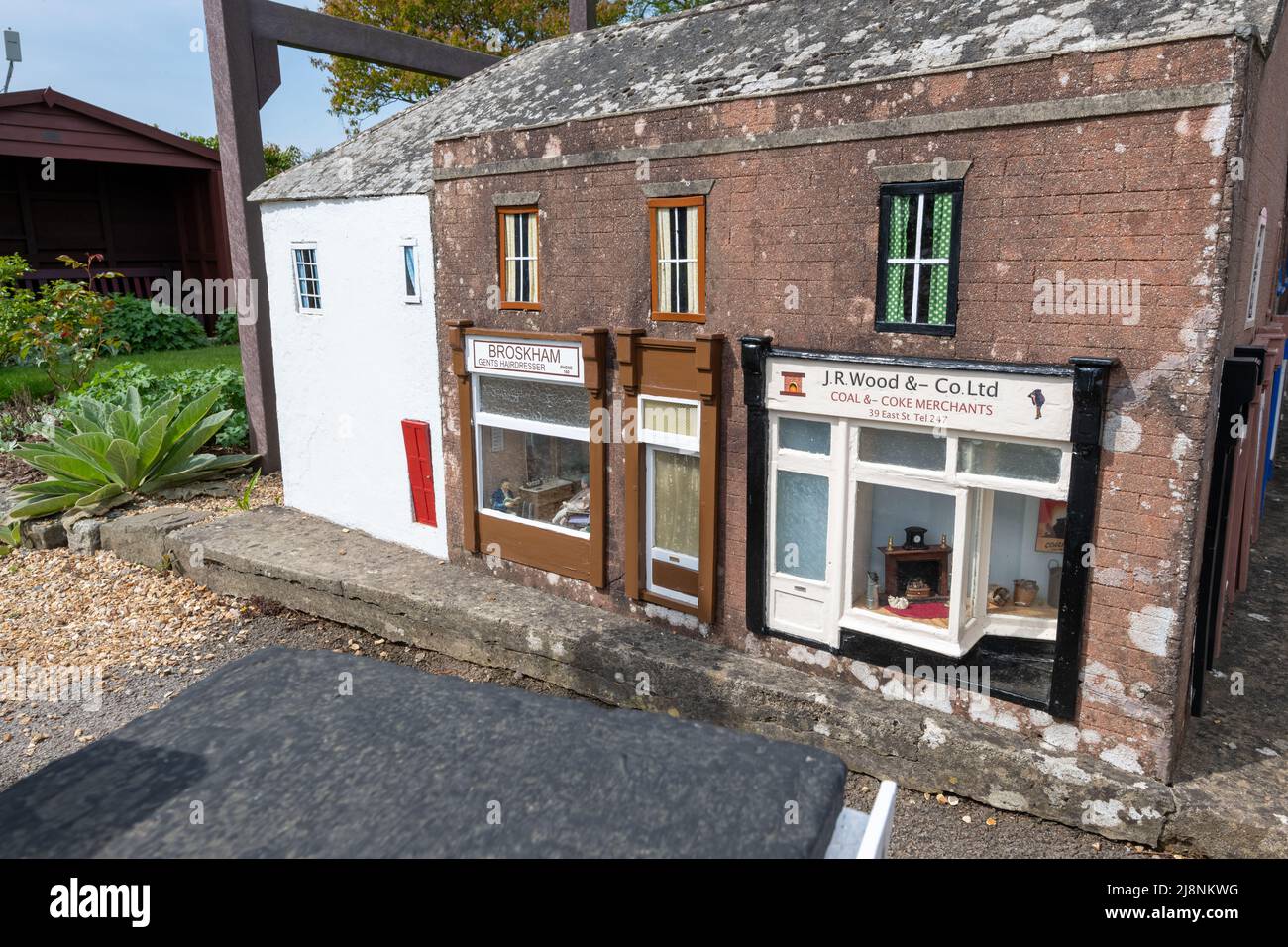 Wimborne.Dorset.United Kingdom.April 20tth 2022.View of a street in ...