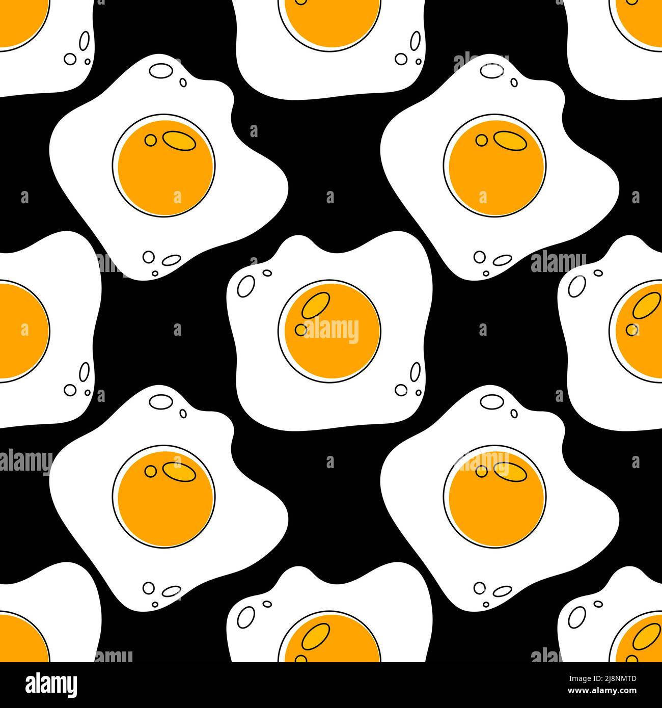 Kids seamless scrambled eggs pattern for fabrics and textiles and ...