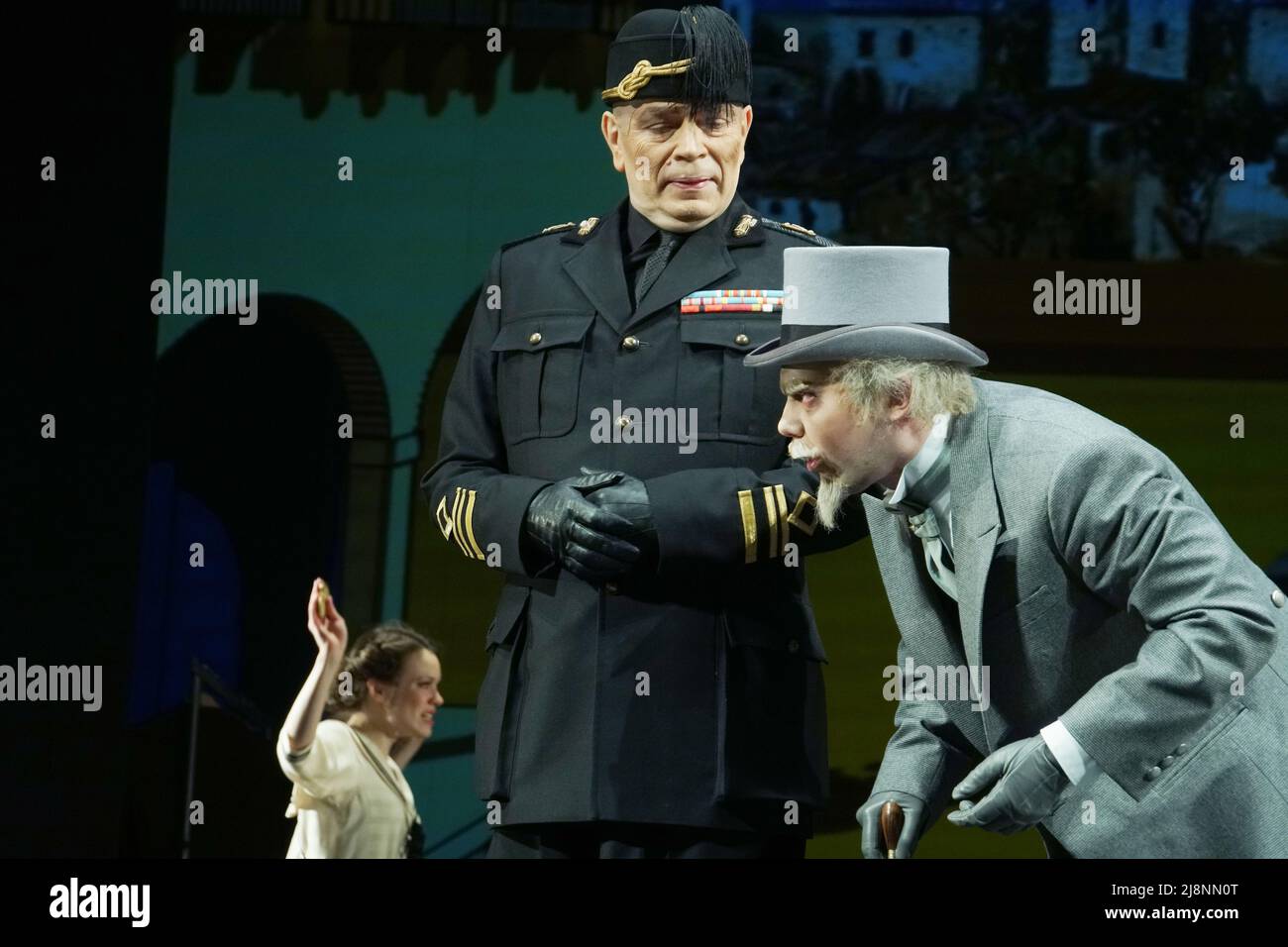 April 20, 2022. - Russia, Moscow. - Mossovet Theatre. 'The Taming of the Shrew' production ...