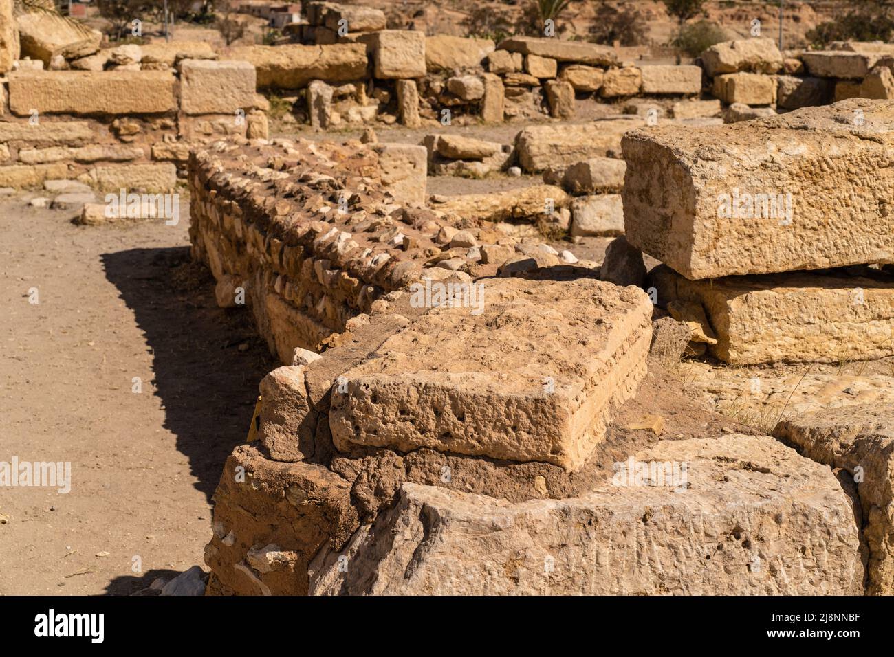 Ruins of the ancient Sufetula town, modern Sbeitla, Tunisia Stock Photo ...