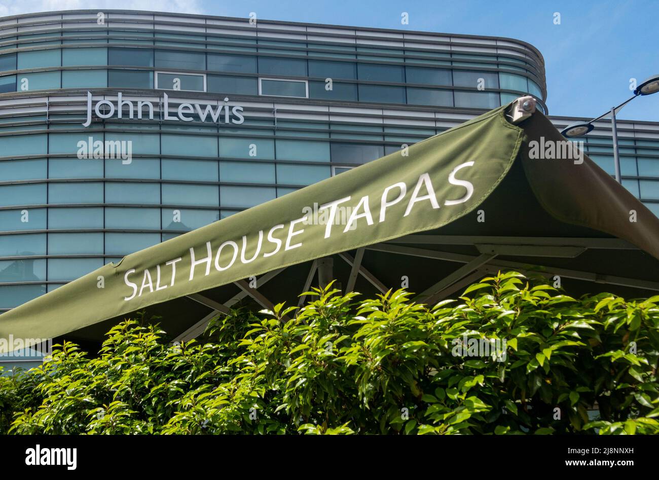 Salt House Tapas restaurant next to John Lewis Stock Photo - Alamy