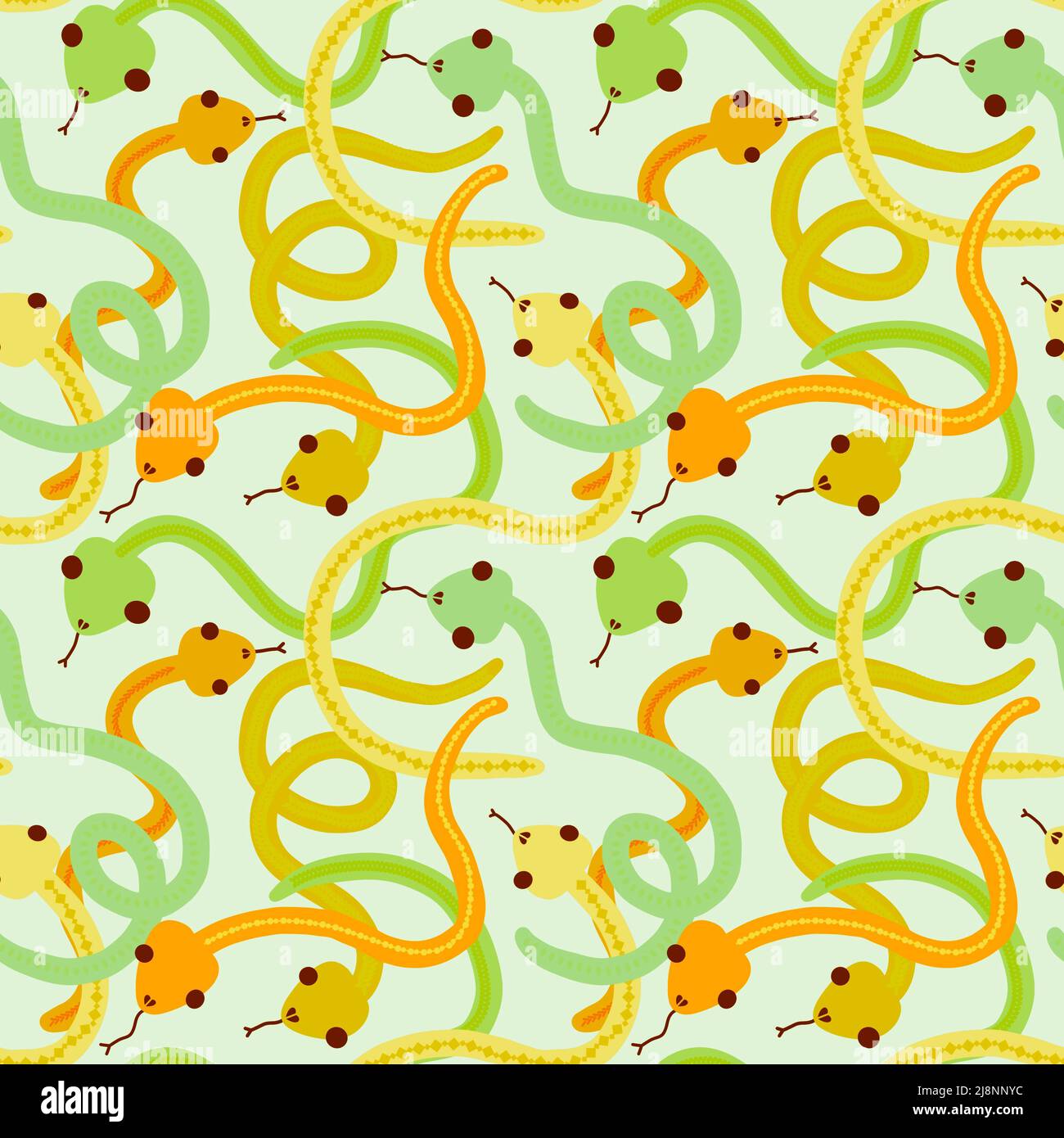 Cartoon seamless snakes pattern for textiles and packaging and gifts ...