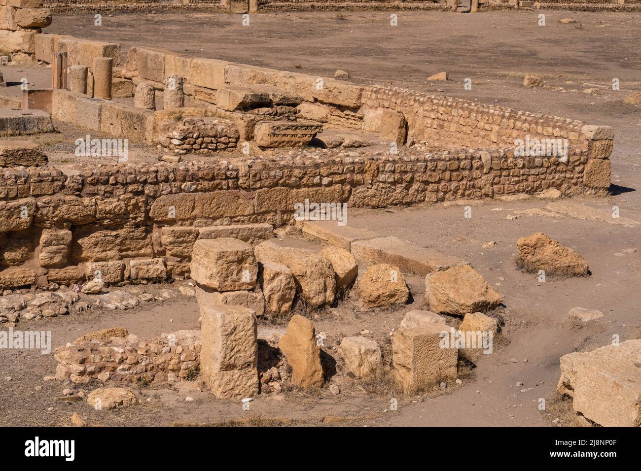 Ruins of the ancient Sufetula town, modern Sbeitla, Tunisia Stock Photo ...
