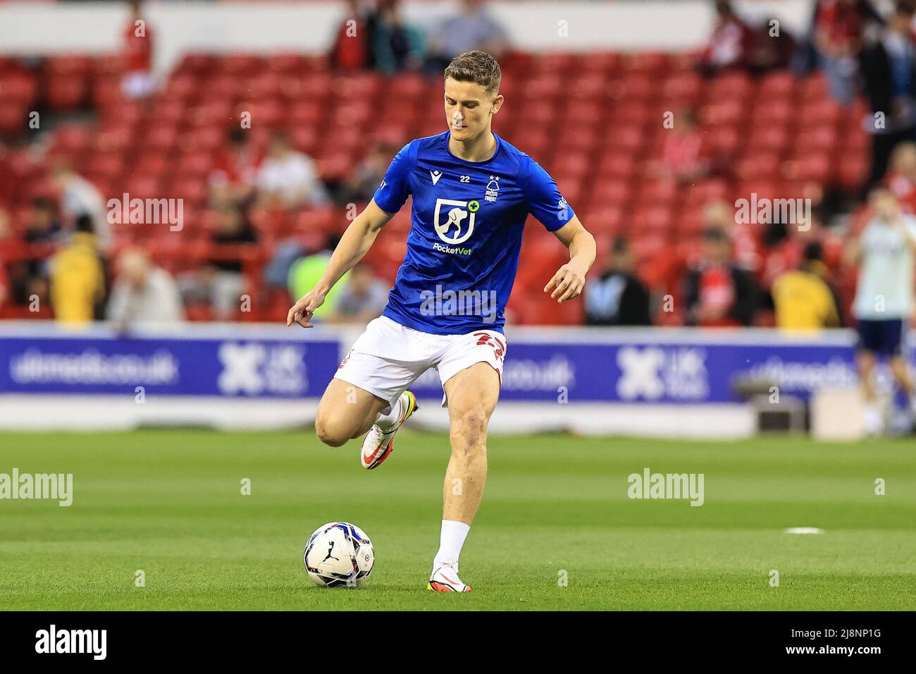 Ryan Yates #22 of Nottingham Forest during the pre-game warmup Stock ...