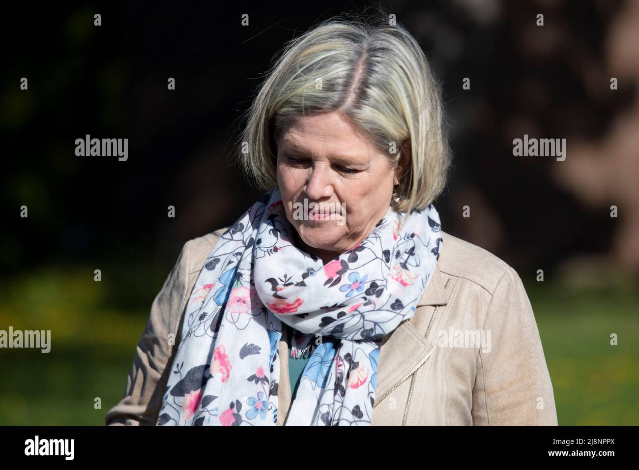Ontario NDP Leader Andrea Horwath attends an announcement in ...
