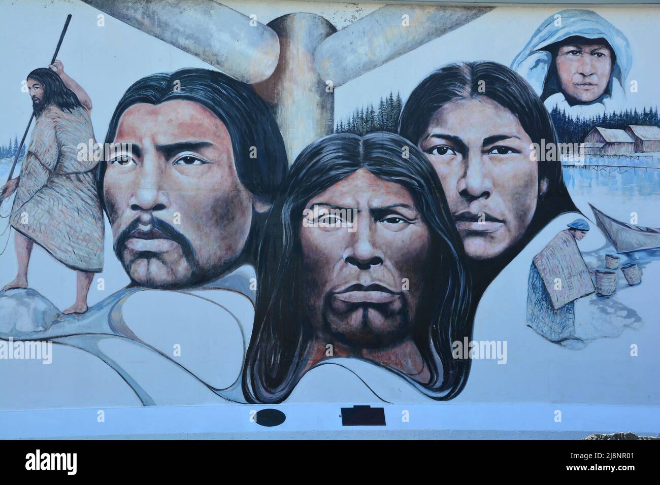 Mural of first nations chiefs hi-res stock photography and images - Alamy