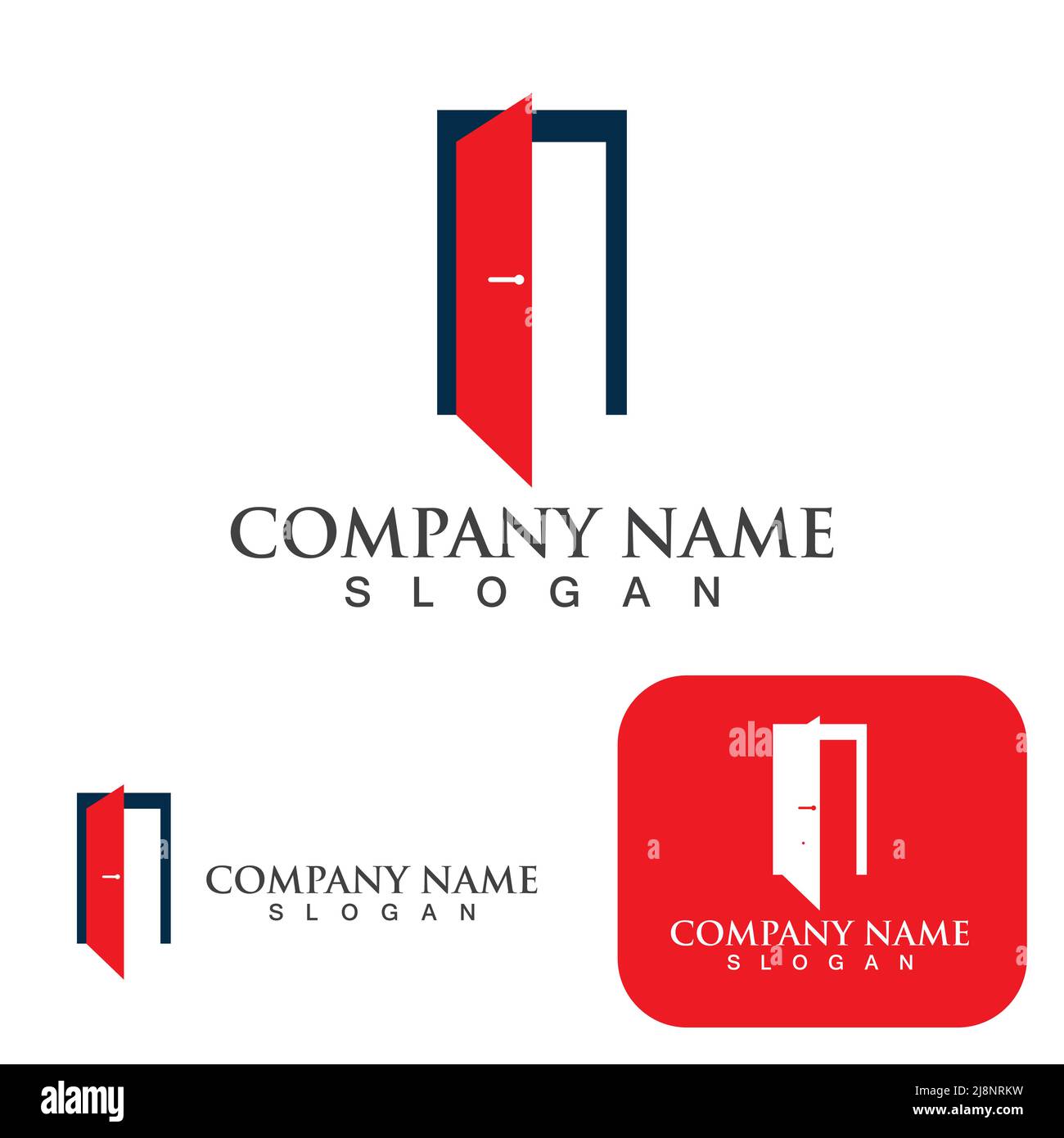 Door logo and symbol vector Stock Vector Image & Art - Alamy