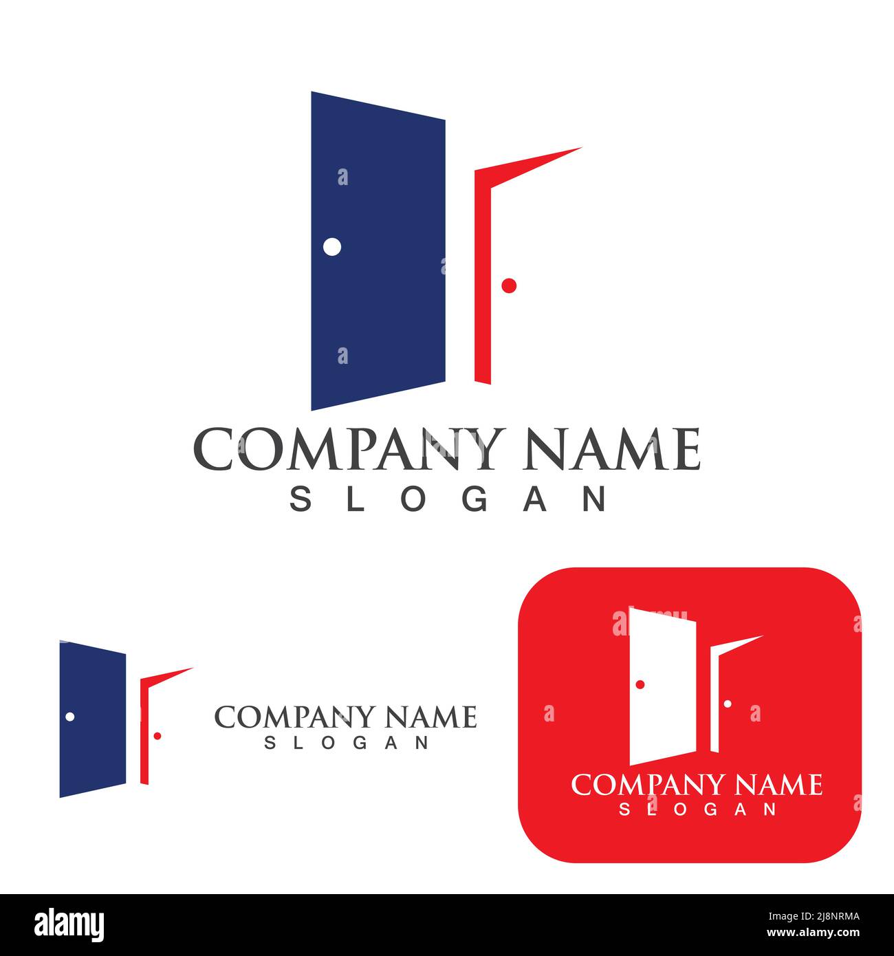 Door logo and symbol vector Stock Vector Image & Art - Alamy