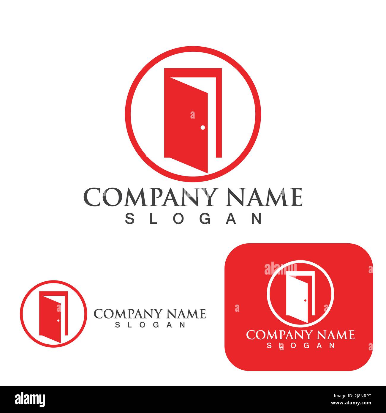 Door logo and symbol vector Stock Vector Image & Art - Alamy