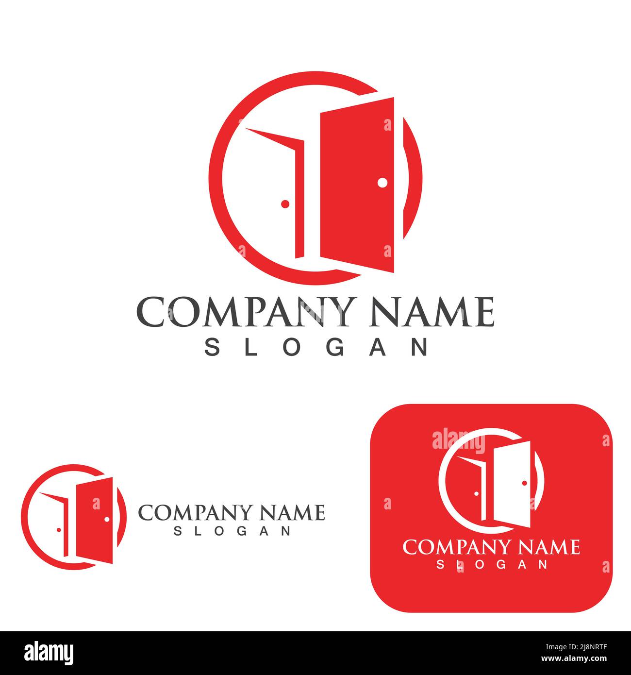 Door logo and symbol vector Stock Vector Image & Art - Alamy