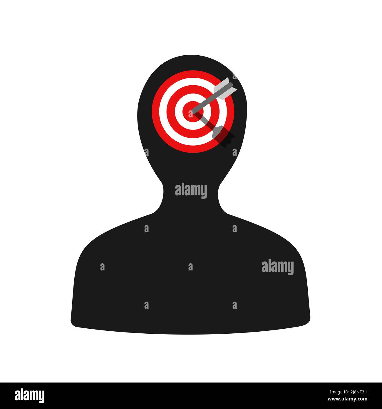 Profile head vector hi-res stock photography and images - Alamy