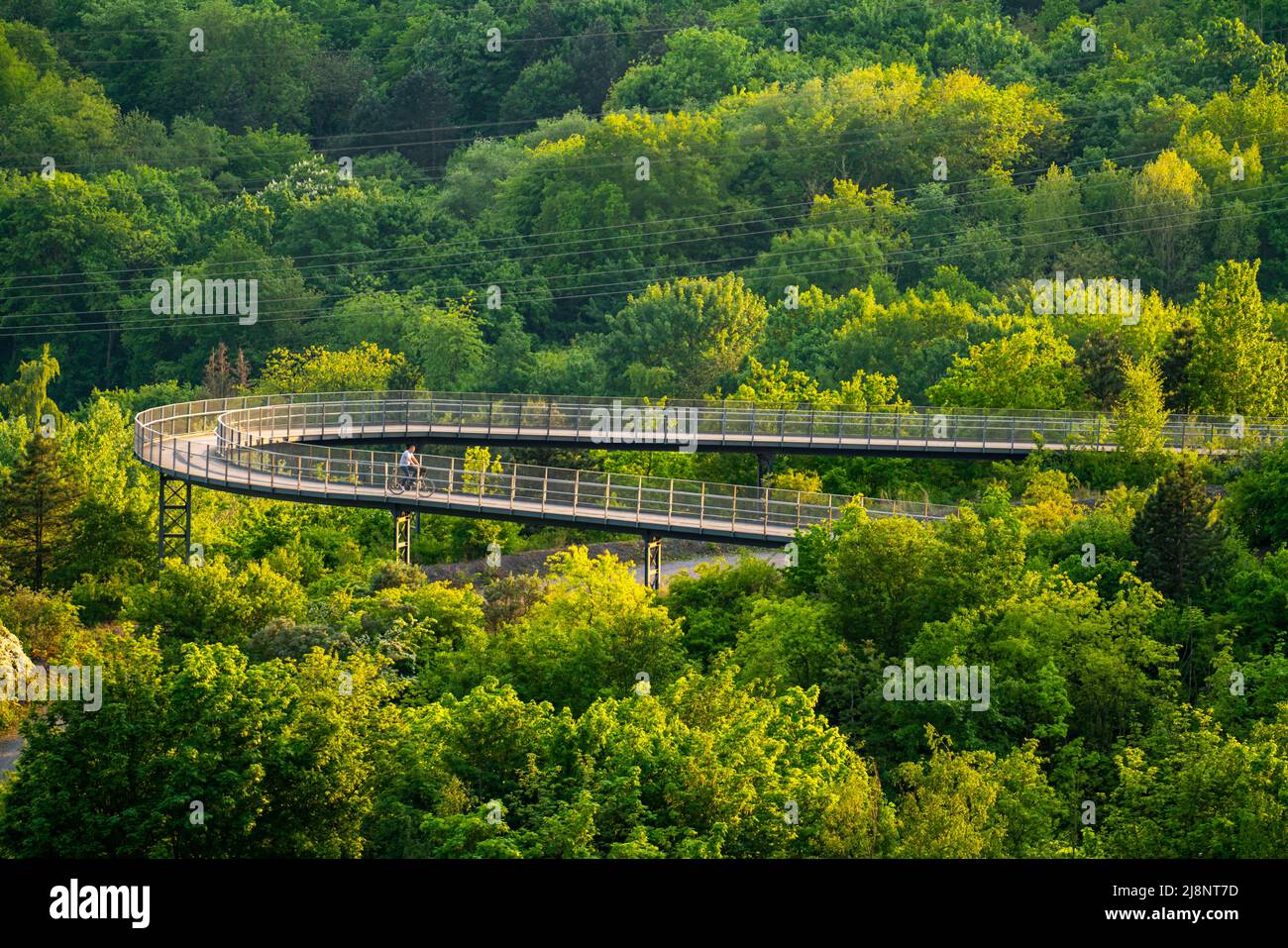 Hoheward slag heap, arched bridge, part of the 6-kilometre-long balcony ...