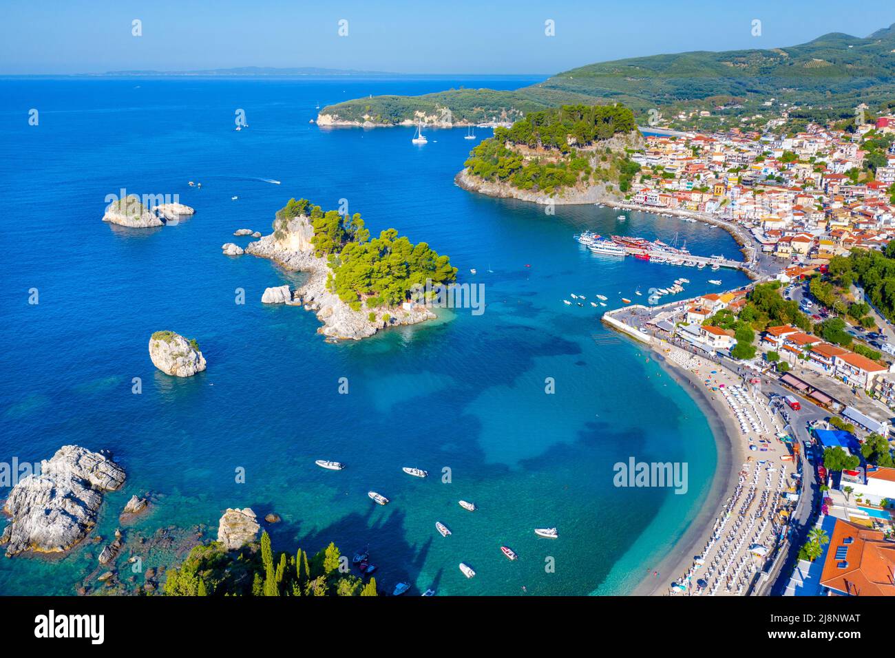 Panoramic view scenic parga hi-res stock photography and images - Alamy