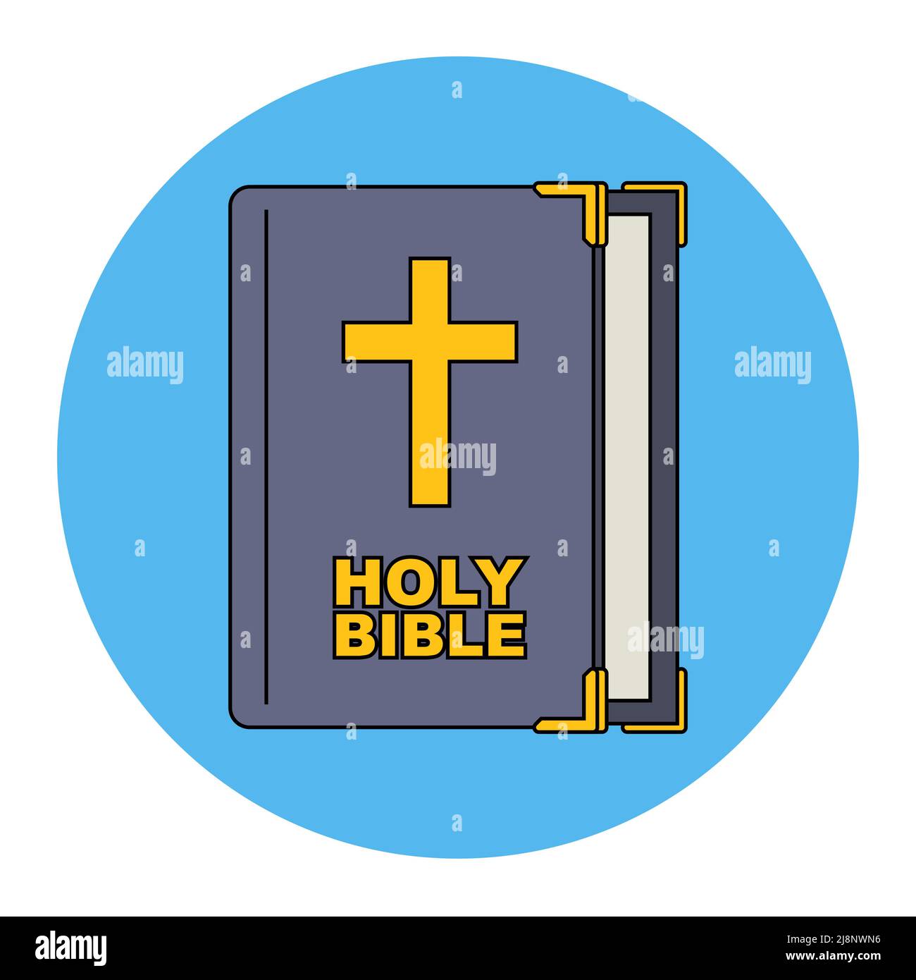 thick bible book for prayers. cover with the crucifixion of christ ...