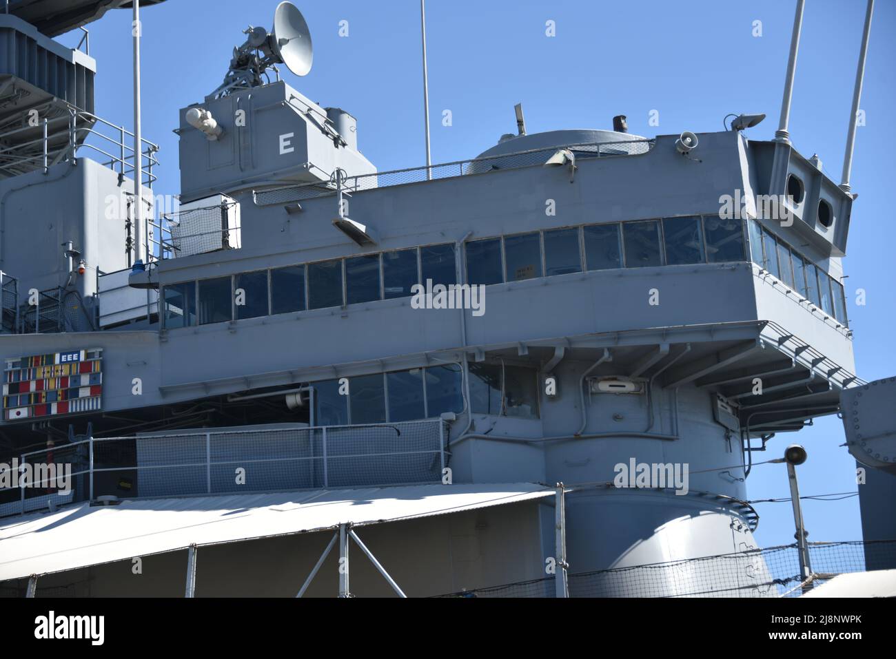 San Pedro, CA. USA. 2/28/2022. U.S.S. Iowa BB-61. U.S. Iowa BB-61 ...
