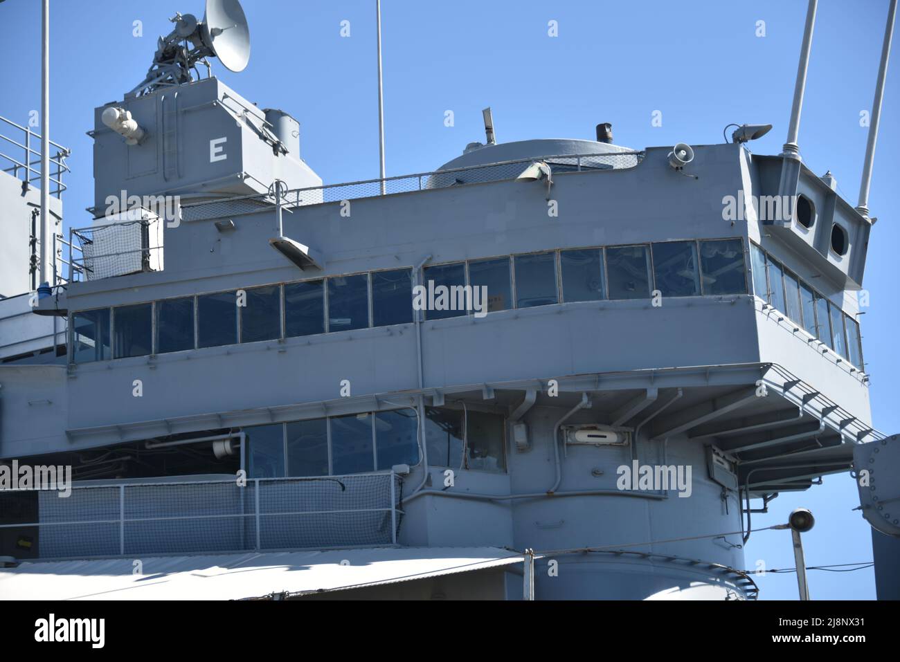 San Pedro, CA. USA. 2/28/2022. U.S.S. Iowa BB-61. U.S. Iowa BB-61 ...