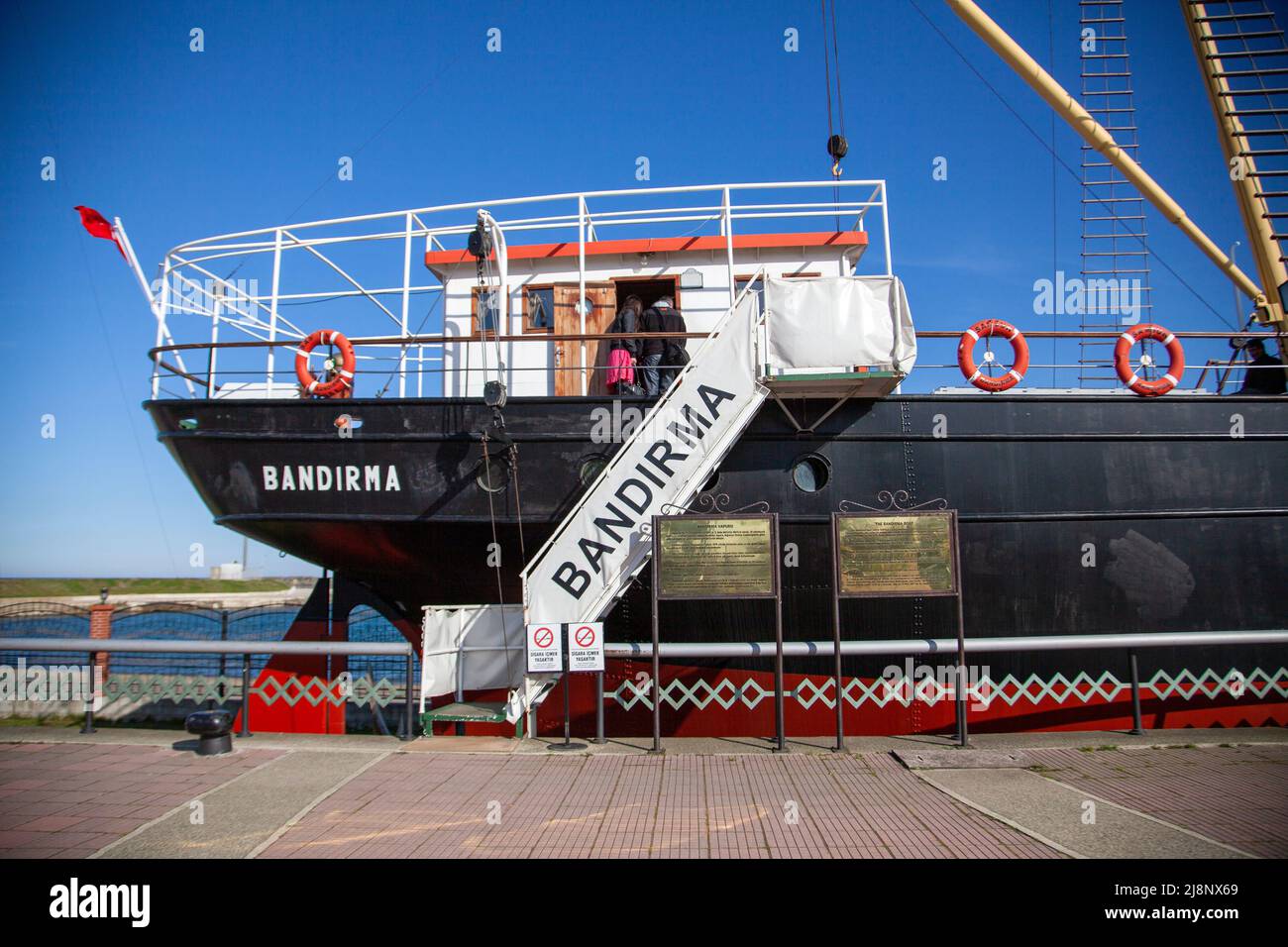 Samsun, Turkey - March 20, 2010 : Bandirma Vapuru Museum view in Samsun ...