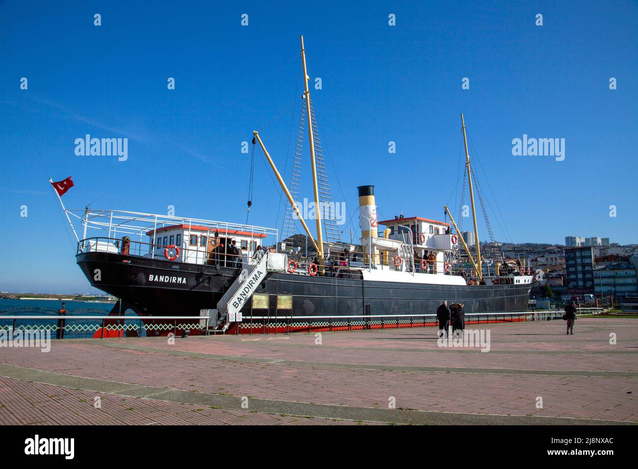 Samsun, Turkey - March 20, 2010 : Bandirma Vapuru Museum view in Samsun ...
