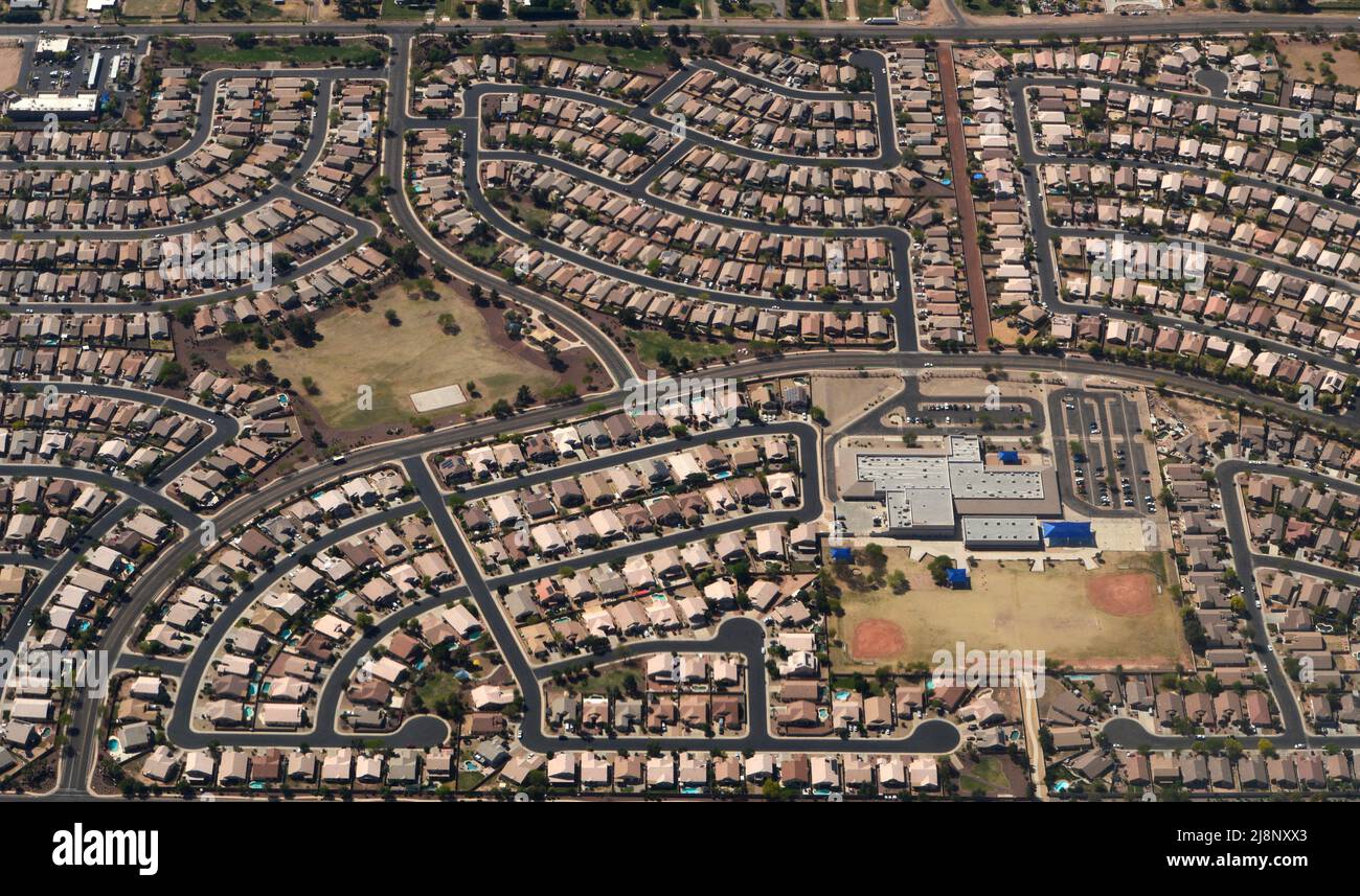 Aerial view of Avondale, Arizona, housing complex Stock Photo - Alamy
